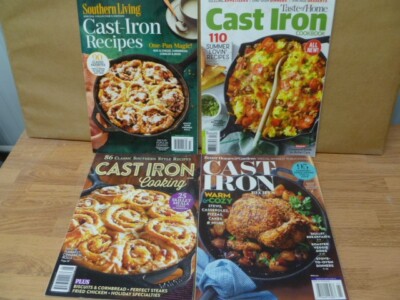 M#04 Lot of (4) CAST IRON RECIPE / COOKBOOKS / MAGAZINES; Paperback NOS ...