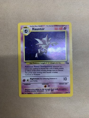 Pokémon Card TCG Haunter Fossil 6/62 Unlimited Edition Holo Rare | eBay