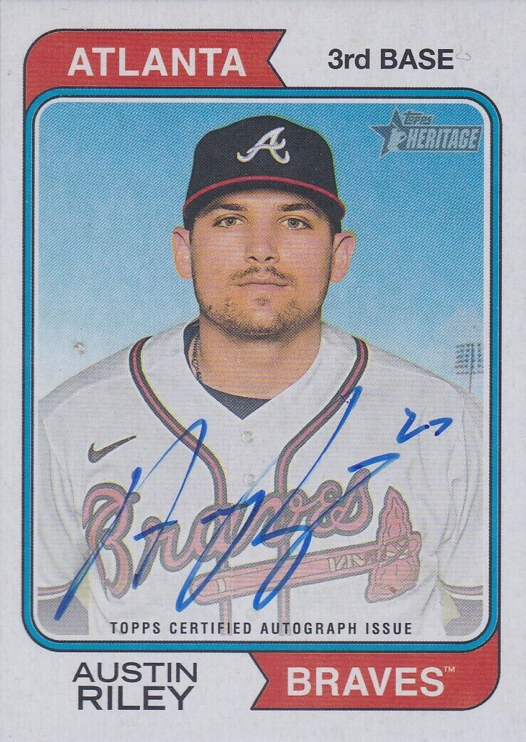 2023 Topps Heritage - Real One Autographs #ROA-ARY Austin Riley (AU ...