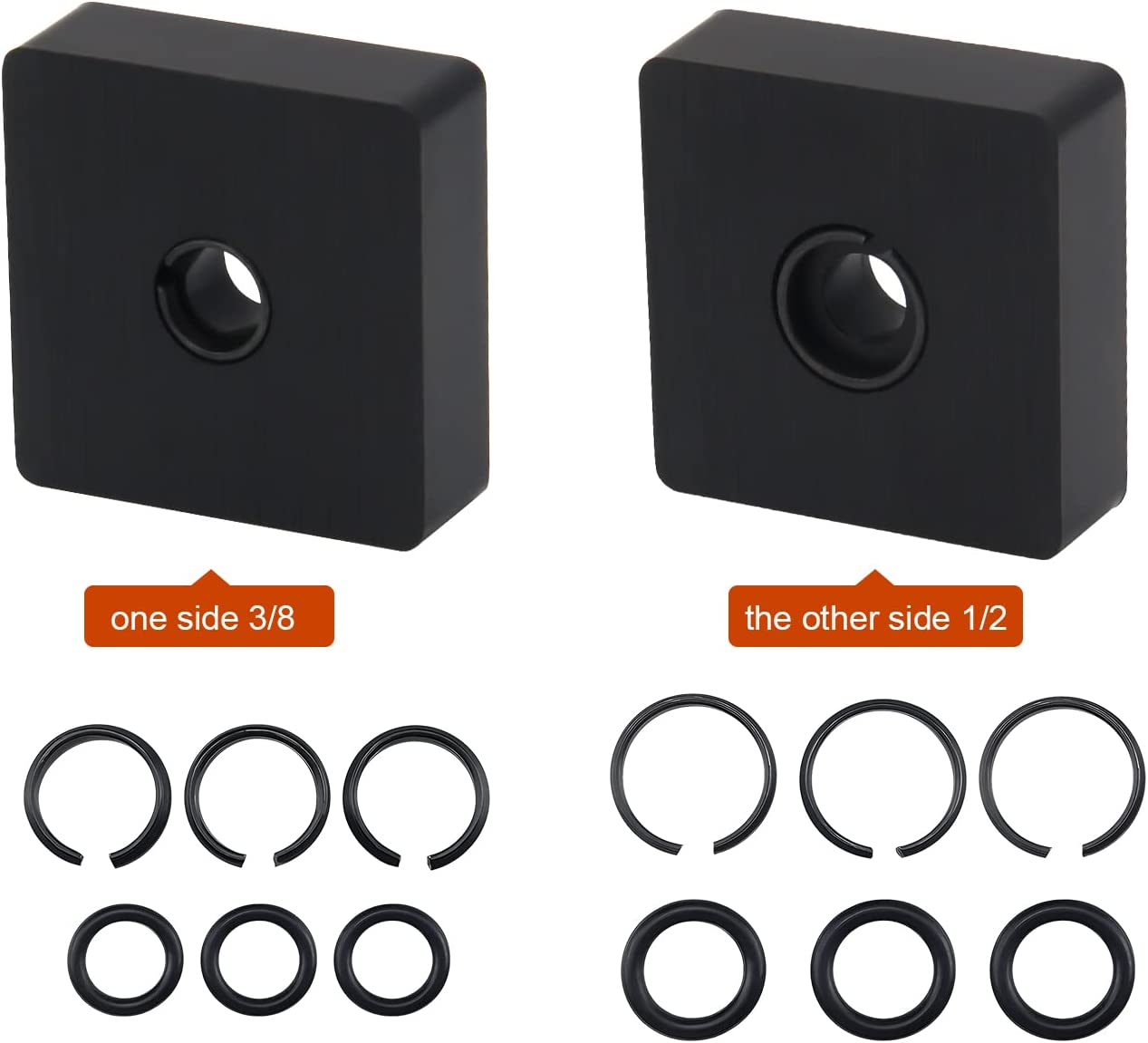 1/2" and 3/8" Impact Retaining Ring Clip Impact Socket with Anvil ...