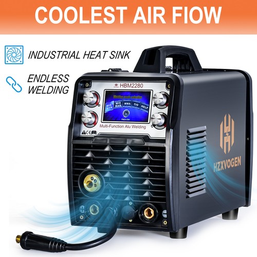 5in1 MIG Welder 200Amp MIG ARC TIG IGBT Weld Aluminum Welding Machine ...