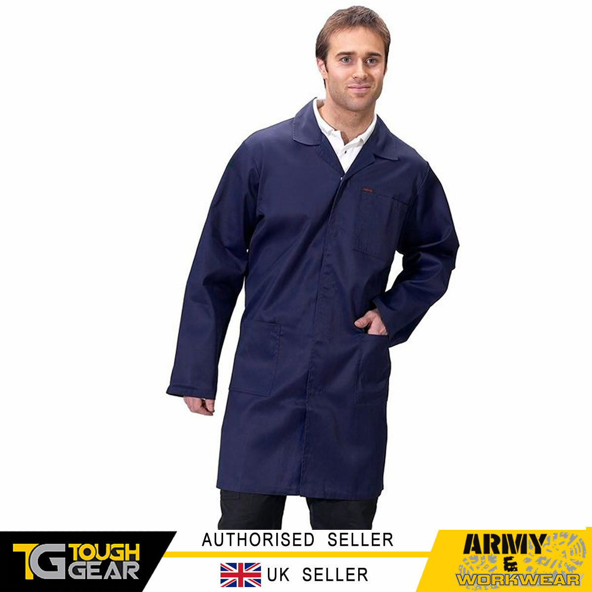 Food Industry Warehouse Catering Butchers Lab Coat Work Coverall ...