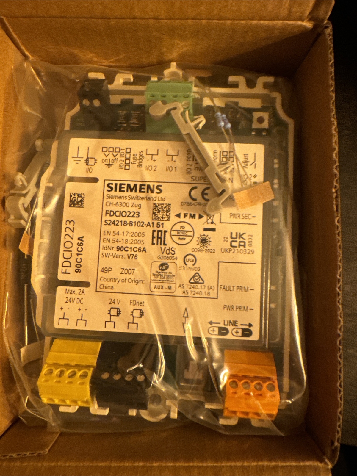 Siemens FDCIO223 Ein-/Ausgabebaustein S24218-B102-A1 43V | eBay.de