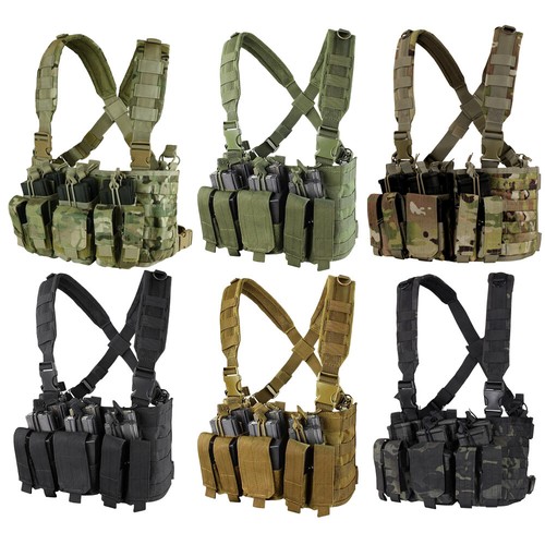 Condor MCR5 Recon MOLLE Airsoft Chest Rig Adjustable Tactical Modular ...