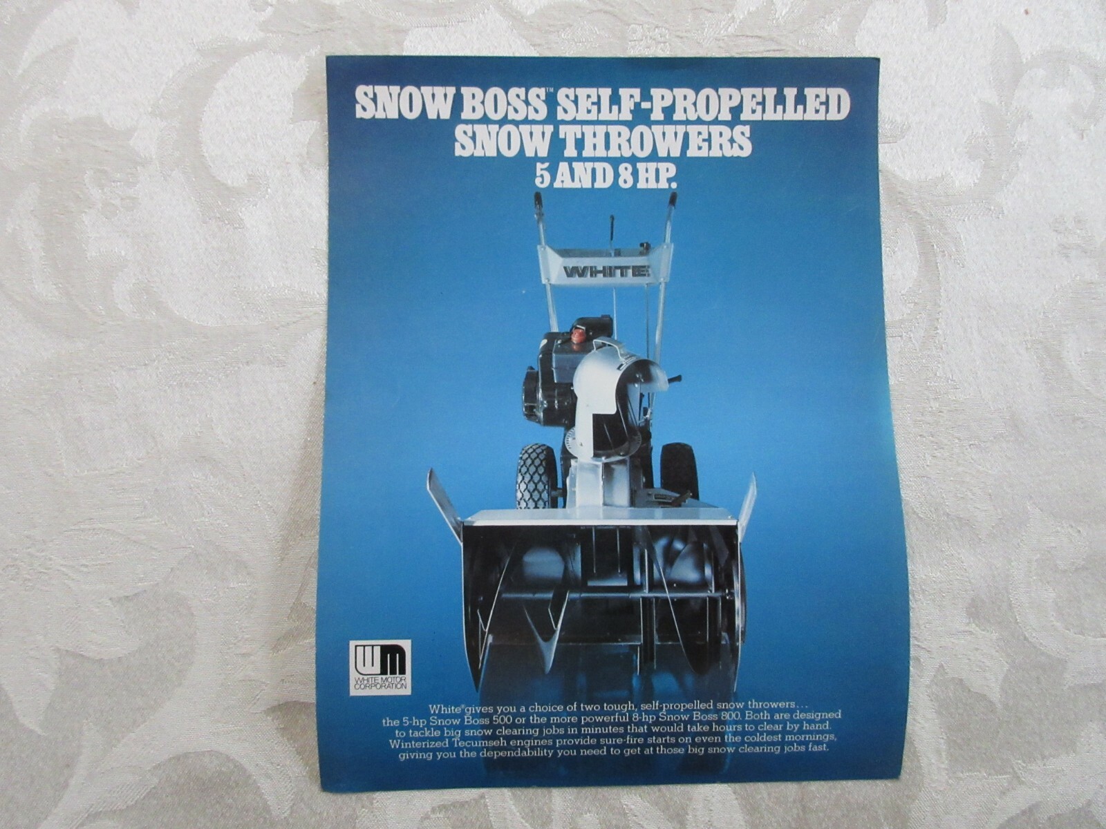 White Snow Boss Snow Throwers 1988? 2 Page | eBay
