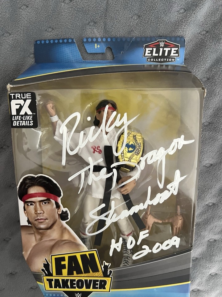 WWE Ricky the Dragon Steamboat signed WWE really nice elite figure | eBay