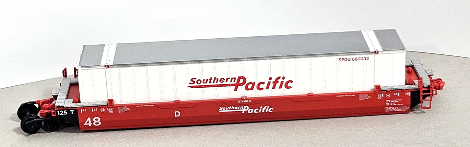 Lot HO Deep Well Intermodal Lumber Car Flat Car Piggyback Containers ...