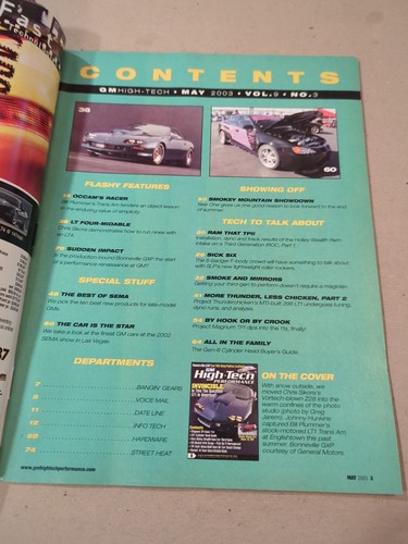 GM High-Tech Performance Magazine May 03 LS LSX Camaro Trans Am LT1 ...