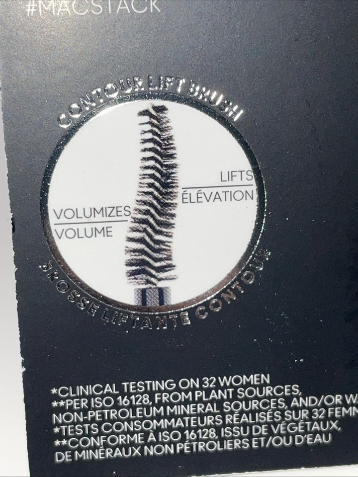 Mac Elevated Stack Mascara Black Mini Travel .1oz 3ml | eBay