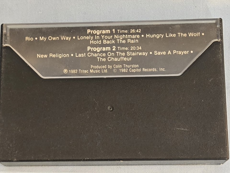 Duran Duran Cassette Tapes Rio-Notorious- Ordinary World-Ragged Tiger ...