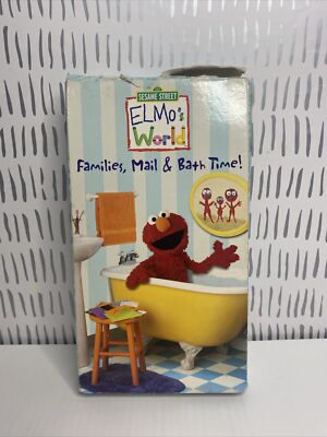 Elmos World - Families, Mail and Bath Time (VHS, 2004) 74645582436| eBay