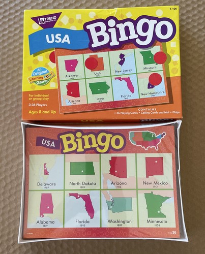 Trend USA Bingo Learning Game - Age 8+ | eBay
