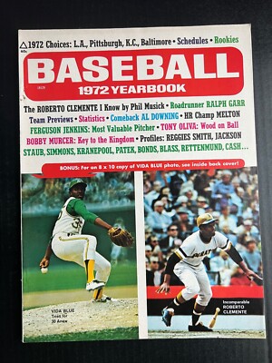 1972 Baseball Yearbook Pittsburgh Pirates Atlanta Braves | eBay