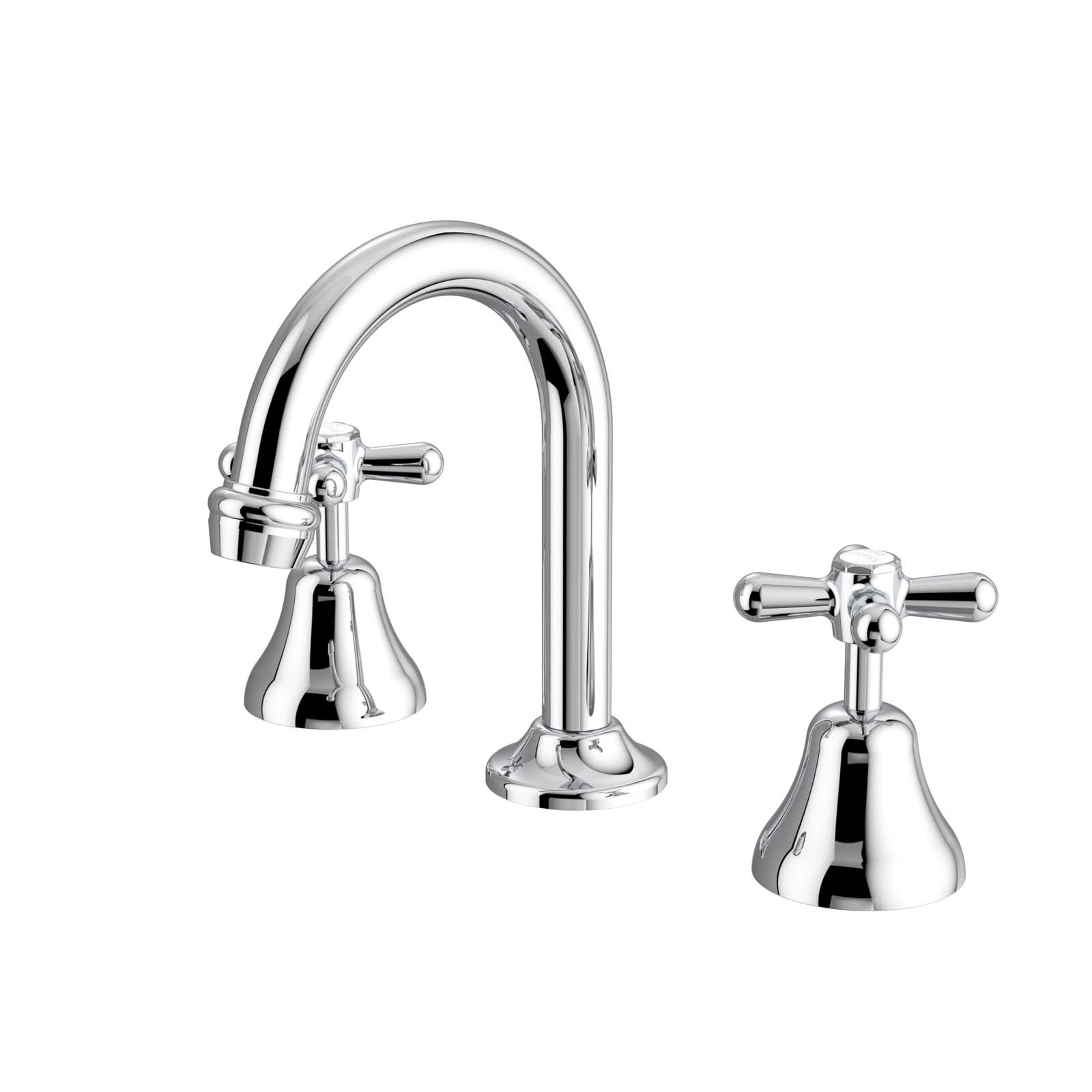 Caroma TASMAN II BASIN SET Swivel Outlet,Cross Handle Tapware CHROME ...
