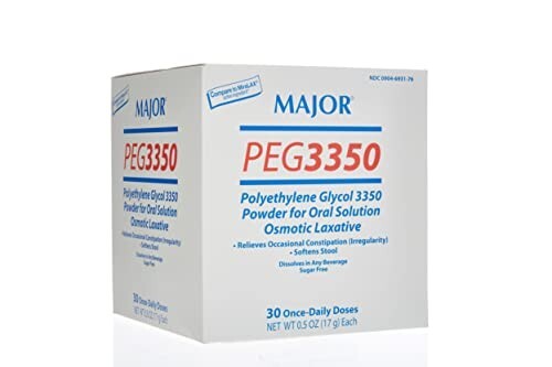 Major Polyethylene Glycol 3350 Powder Laxative | eBay