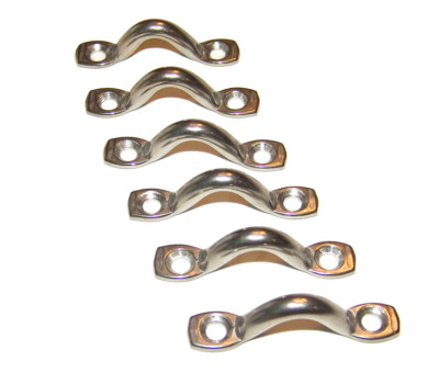 Pad Eye Set, 316 Stainless Steel Loop, Marine Grade, 6 Pc. Set -Ships ...