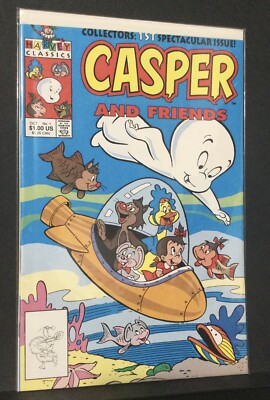 Casper and Friends - #1 - Harvey - Direct - 1991 - VF | eBay