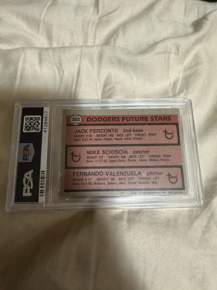 1981 Topps Future Stars Fernando Valenzuela, Mike Scioscia, Jack ...
