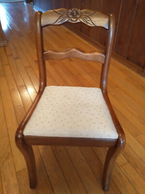 Tell City Furniture 1940s Salesman Sample Rose Carved Mahogany Chair ...