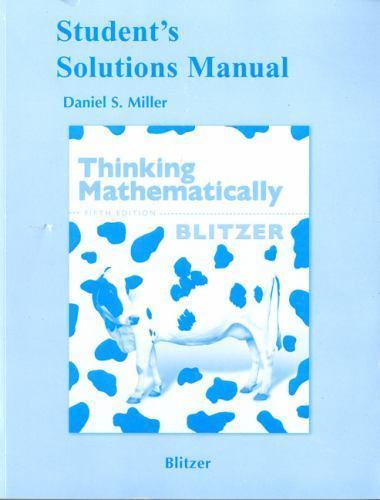 Thinking Mathematically by Robert F. Blitzer (2010, Trade Paperback ...