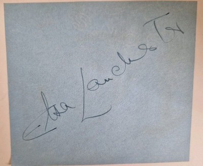 ELSA LANCHESTER ORIGINAL AUTOGRAPH. THE BRIDE OF FRANKENSTEIN | eBay