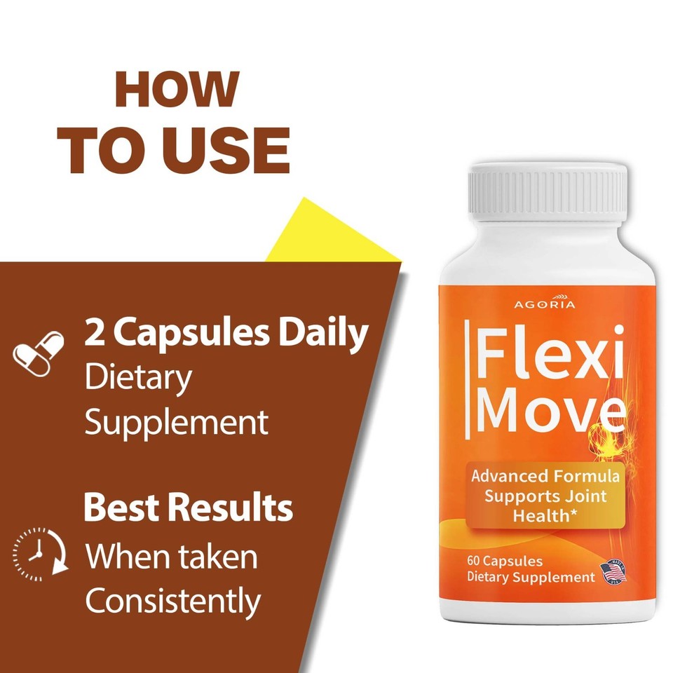 (1 Pack) Flexi Move Joint Support Advanced Formula Supplement FlexiMove ...