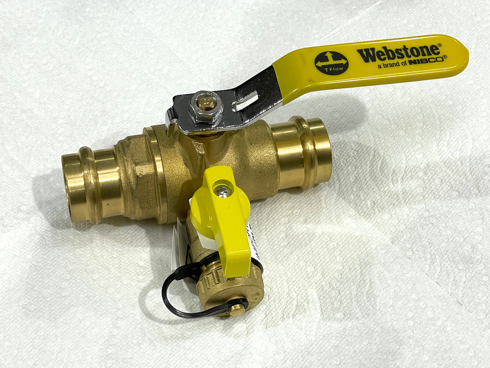 Webstone Nibco H-80614 Ball Drain Pro-Connect 1" Press Ball Valve Full ...