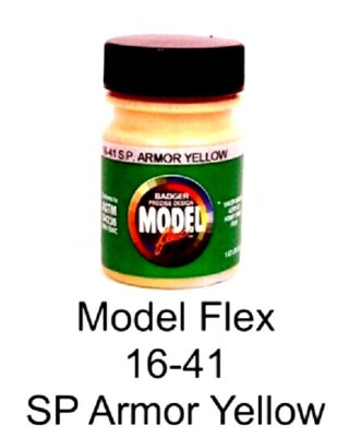Badger Model Flex 16-41 SP Southern Pacific Armor Yellow 1 oz Acrylic ...