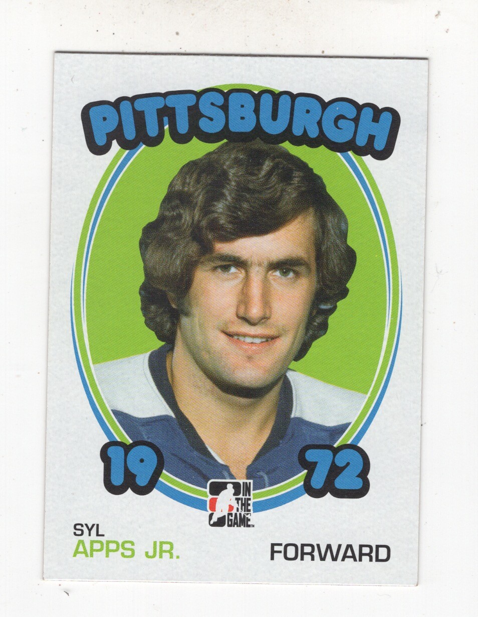 2009-10 IN THE GAME 1972 THE YEAR IN HOCKEY SYL APPS JR. PENGUINS #92 ...