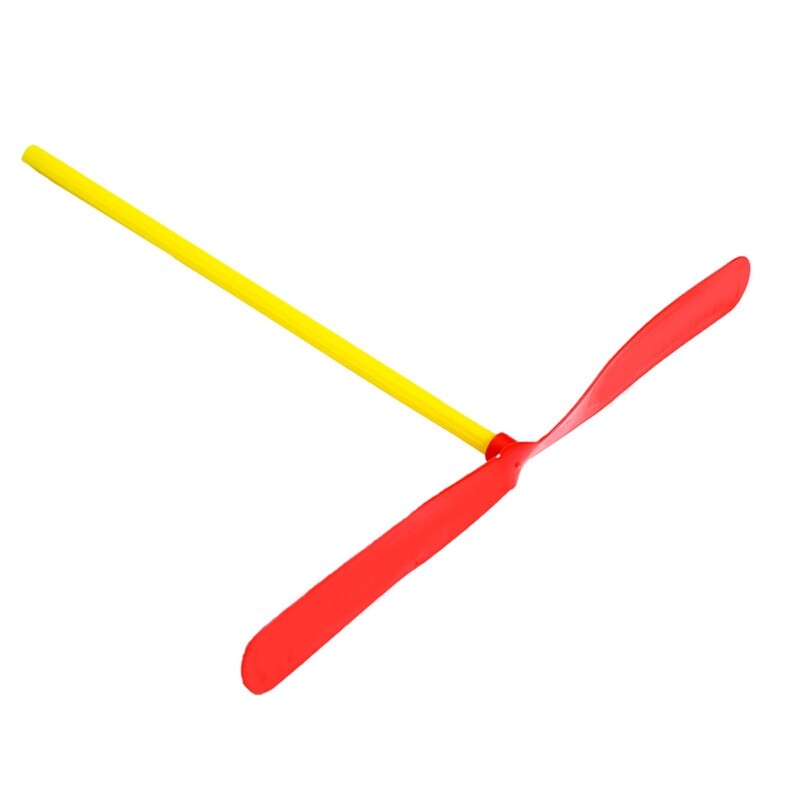 100Pcs Bamboo Flying Stick Toy Plastic Flying Propeller Kids Outdoor ...