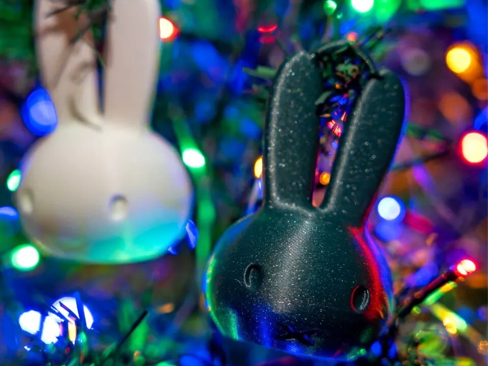 2 Pcs Cute Miffy Tree Ornament - Plastic | Adorable Christmas Tree ...