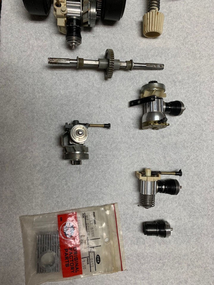 Vintage COX Thimble Drome Tether Car Motor/Drive units, .049 engines ...