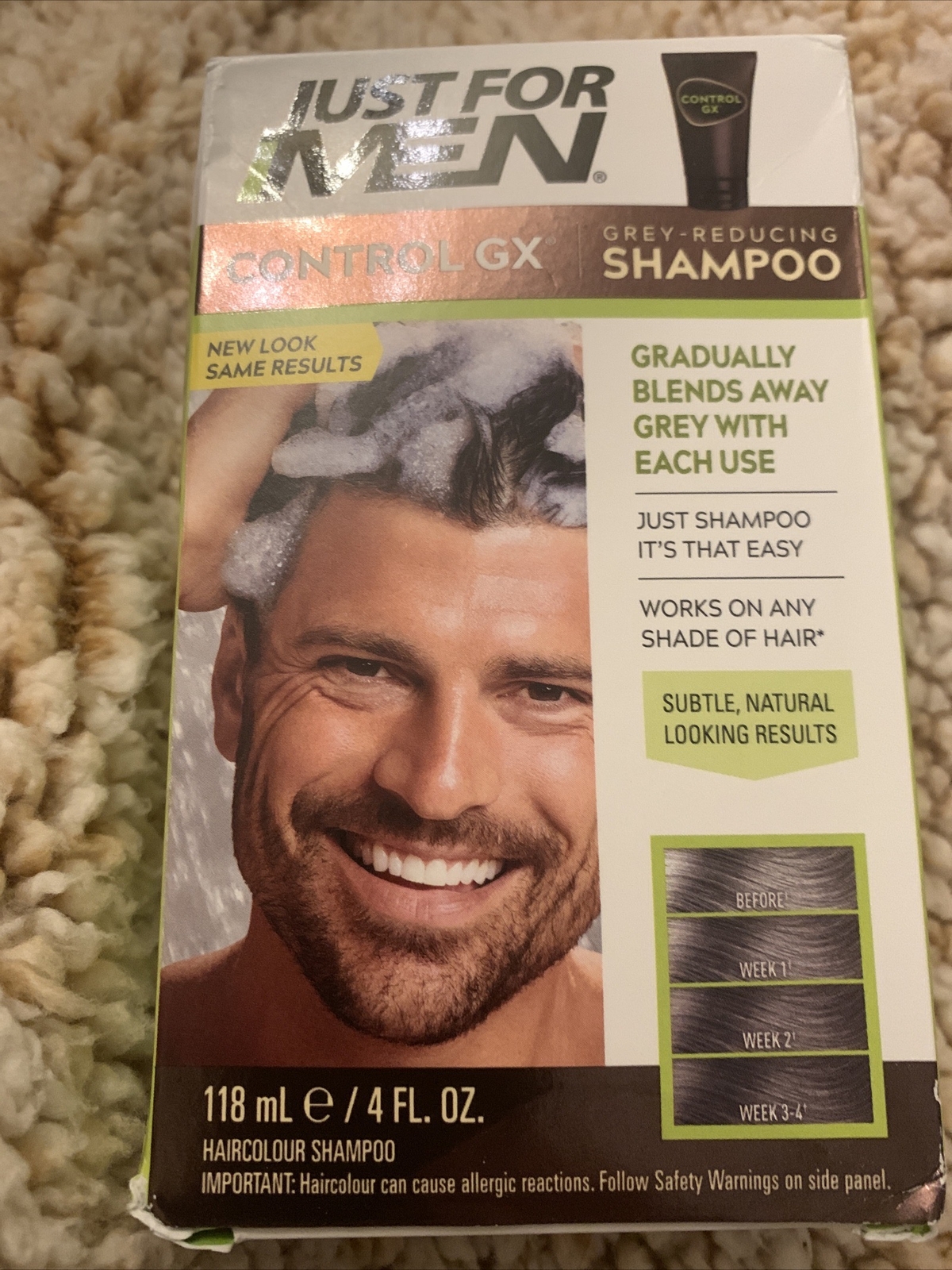 Just For Men Control GX Grey Reducing Daily Shampoo Gradual Hair Color ...
