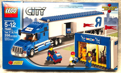 7848 TOYS R US TRUCK city town lego legos set NEW exclusive tru DAMAGED ...