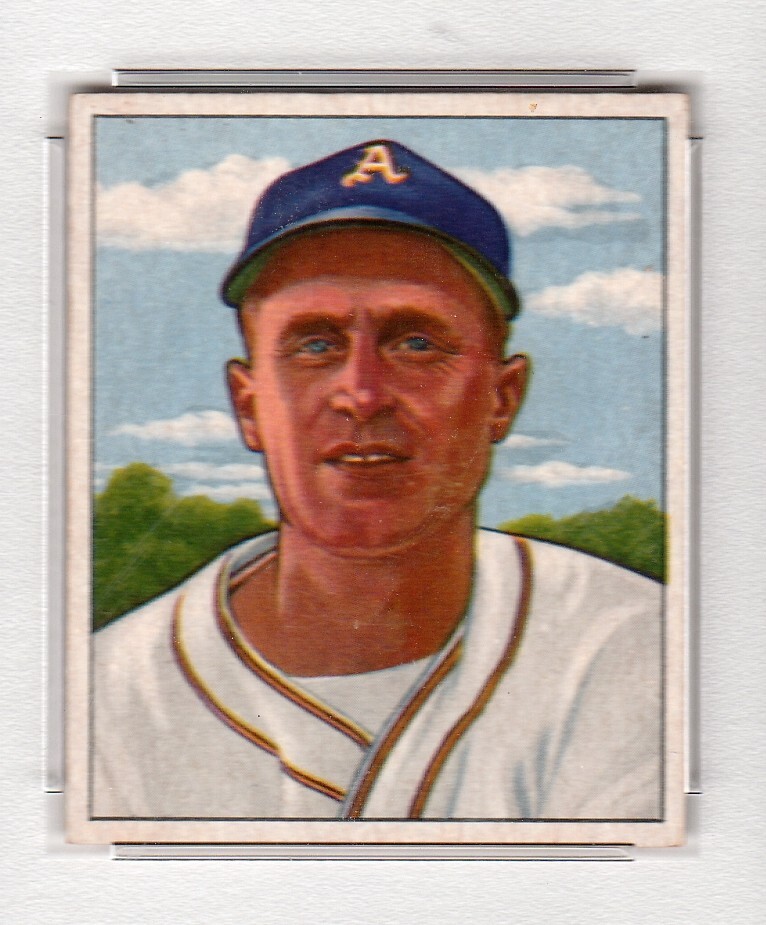 1950 BOWMAN BASEBALL CARD #159 JOE TIPTON PSA 6 NQ MLB PHILADELPHIA ...