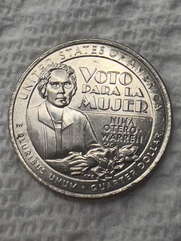 2022 D Voto Para La Mujer Quarter - Front Back Letting Error - Rare | eBay