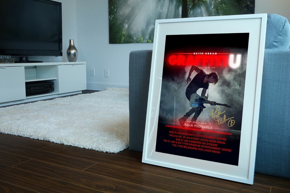 Keith Urban Australia Tour 2019 Autographed Poster Print. A3 A2 A1 ...