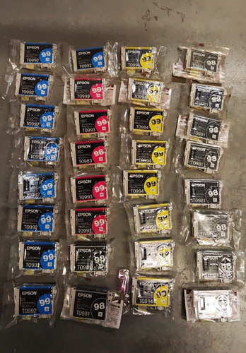 32x Genuine Epson 98 Black & 99 Color Ink Cartridges joblot - FREE US ...