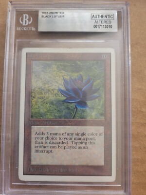 Black Lotus Unlimited Edition MTG Magic Rare 1993 Reserved List ...