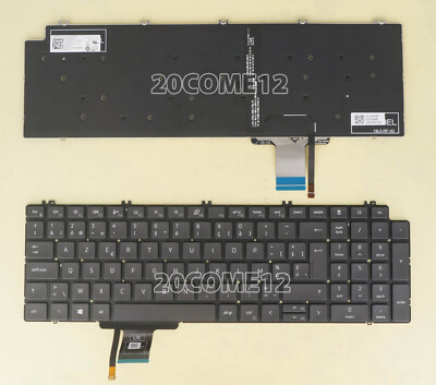 New for DELL Precision 7550 7750 7560 7760 Keyboard for Backlit Belgian ...