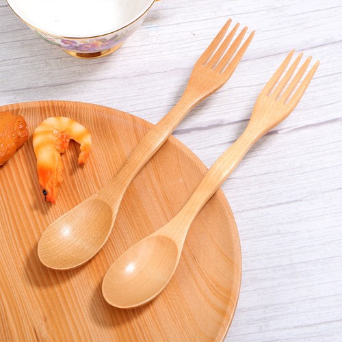 2 Pcs Children's Spoon Fork Cutlery Eco-friendly Spork Kids Mini | eBay