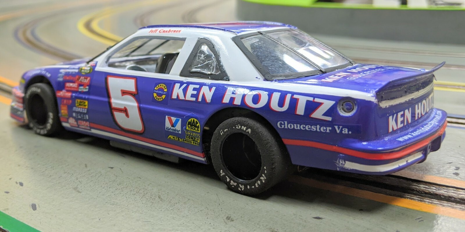#5 Jeff Crabtree Ken Houtz Chevrolet 1/64th Scale Nascar Waterslide ...