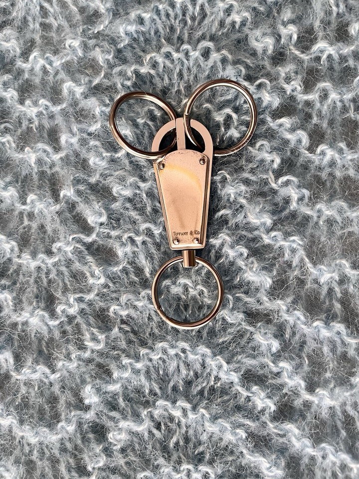 Tiffany & Co. 1837 Sterling Silver 925 S/S Valet Keychain Key Ring ...