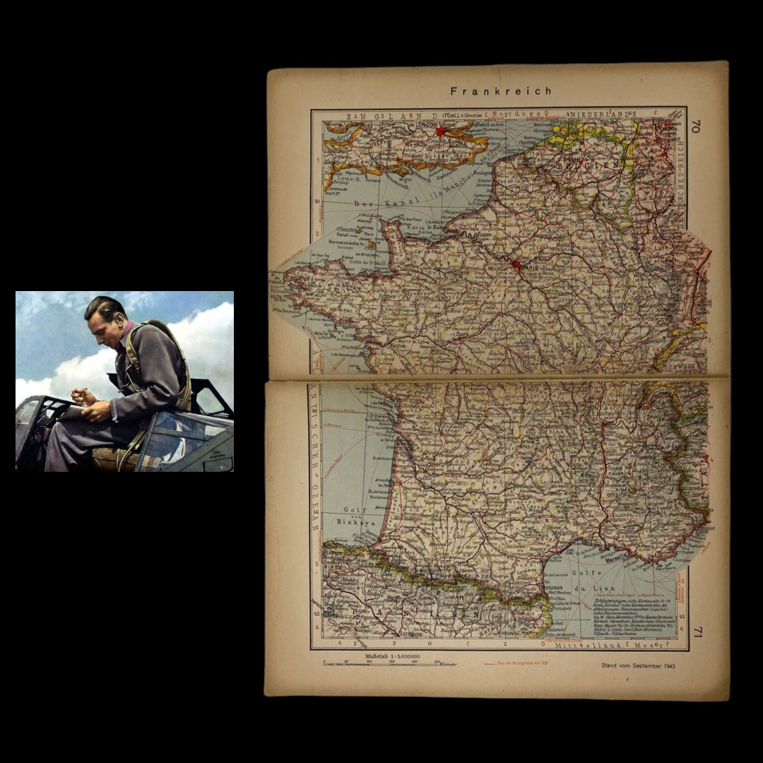 German Wwii Map Of Normandy