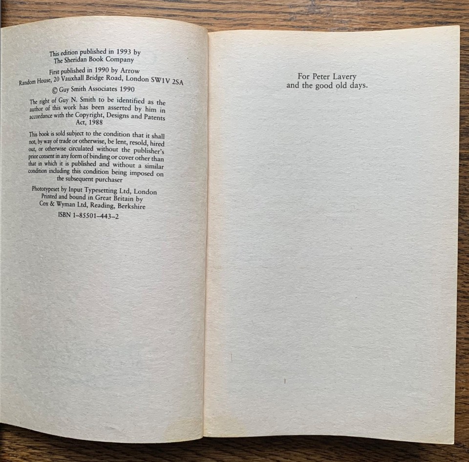 Guy N.Smith Carnivore 1993 edition Sheridan paperback very good used ...