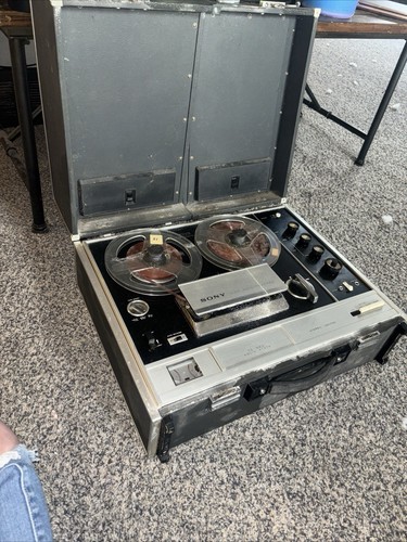 Vintage SONY TC-560 Tape Recorder Reel-to-Reel Player w/ Speakers ...
