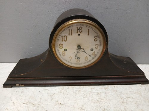 Antique New Haven Westminster Chime Mantle Clock ~ Nice Aged Condition ...