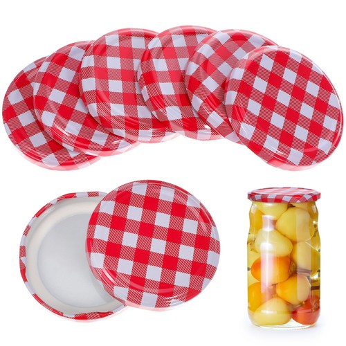 40 Pcs Regular Mouth Lids Jelly Caps Mason Jar Airtight Jam Canning ...