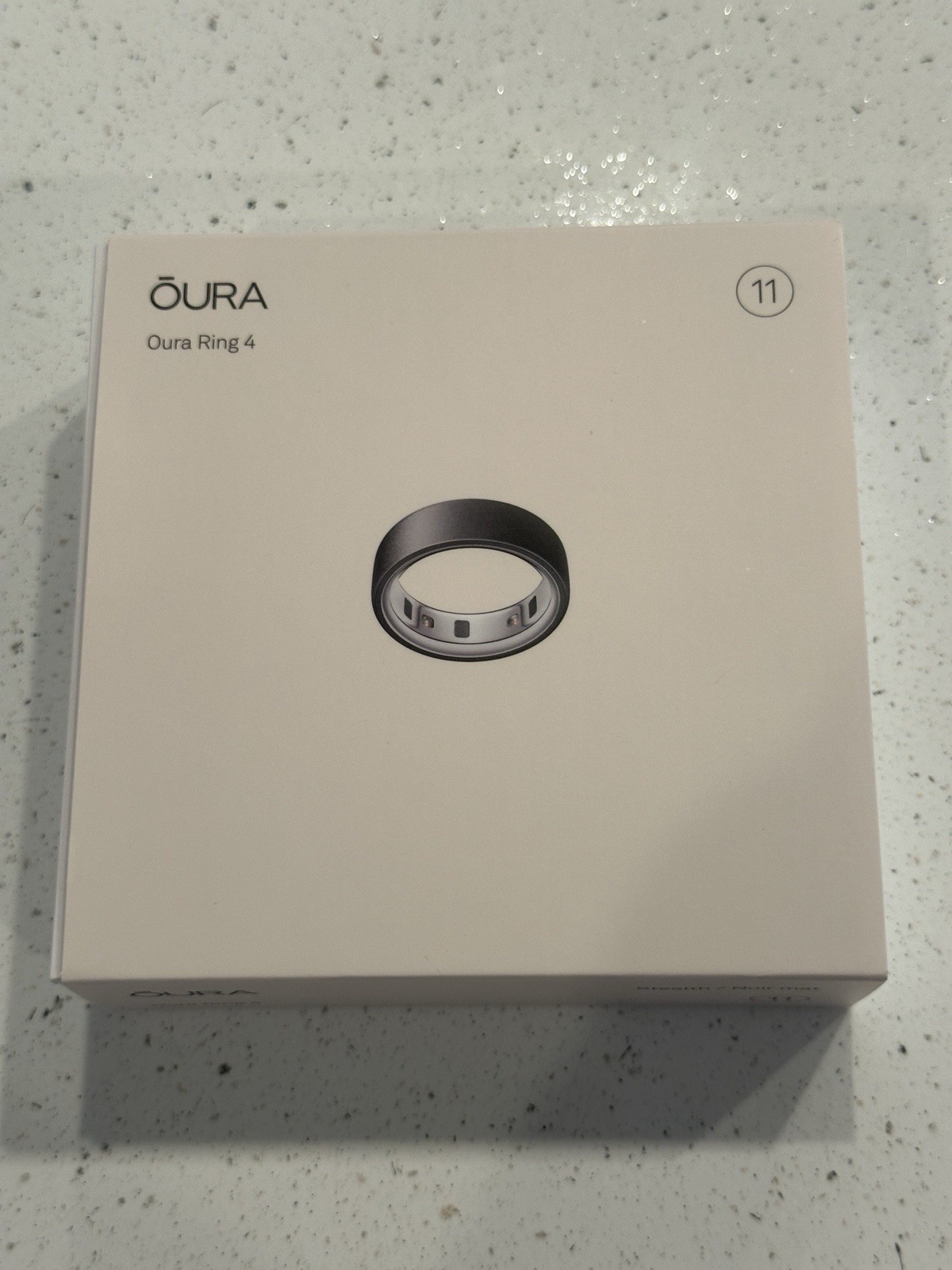 Oura Ring 4. Stealth Color. Size 11. Smart Activity Tracker. Open Box ...