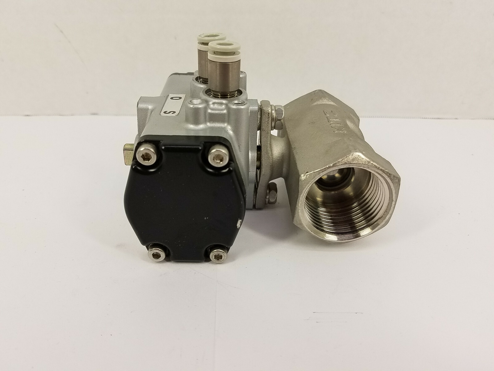 KITZ C-UTE 1 "C Series" 316 Stainless Steel Pneumatic Actuated Ball ...